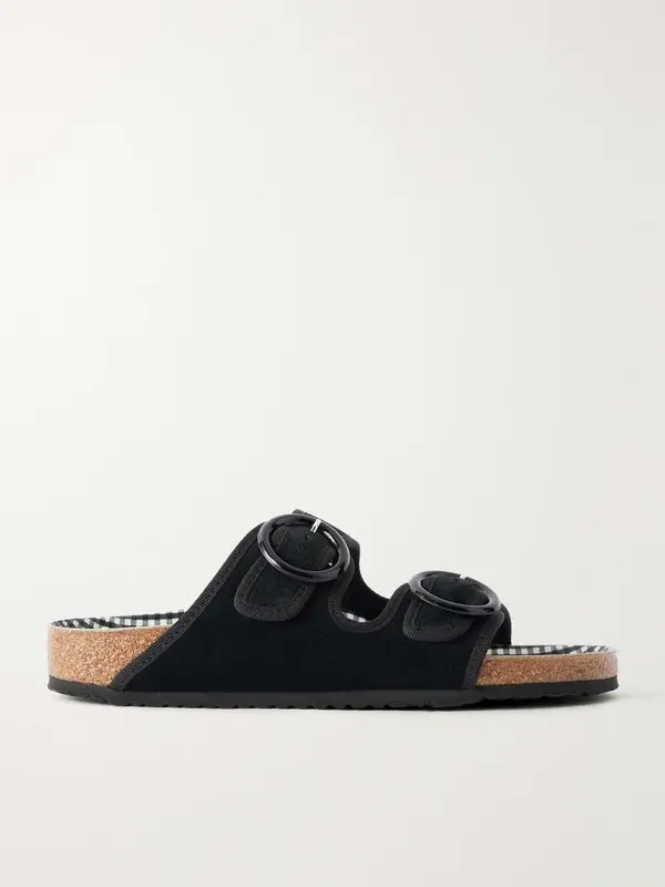 BIRKENSTOCK Repetto Buckle-detailed Suede Sandals - Black