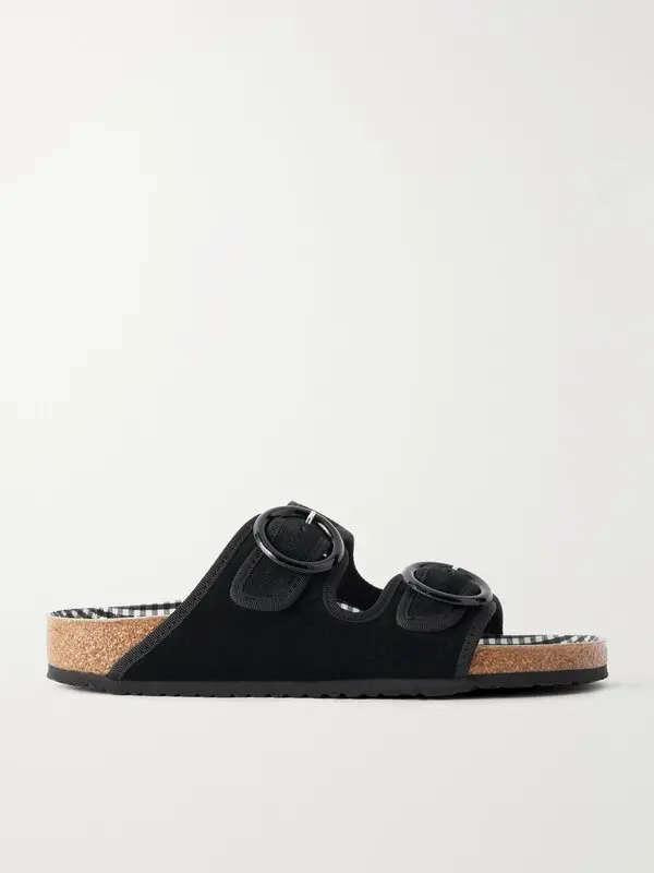 BIRKENSTOCK Repetto Buckle-detailed Suede Sandals - Black