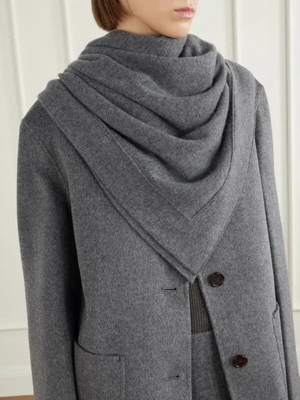 LISA YANG Frieda Cashmere Scarf - Gray