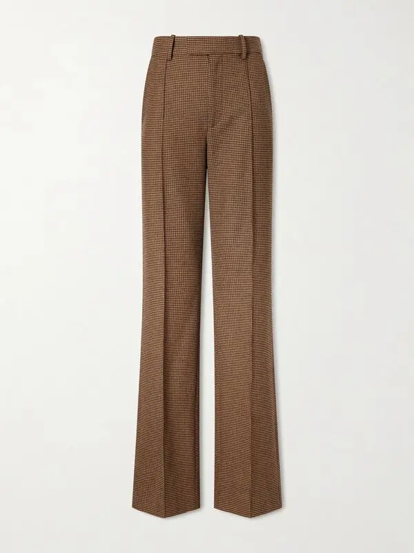NILI LOTAN Etoile Pleated Straight-leg Wool Pants