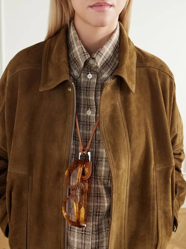 JACQUES MARIE MAGE Bolin Embellished Leather And Metal Cord Necklace