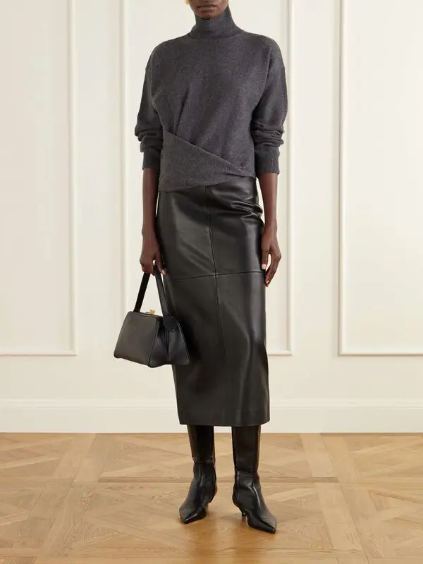 RÓHE Asymmetric Wool And Cashmere-blend Turtleneck Sweater