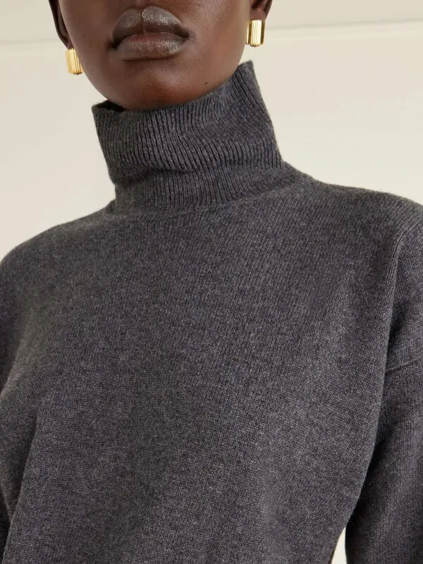 RÓHE Asymmetric Wool And Cashmere-blend Turtleneck Sweater