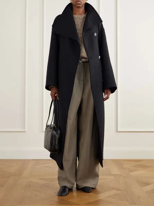JOSEPH Fiore Belted Virgin Wool-blend Coat