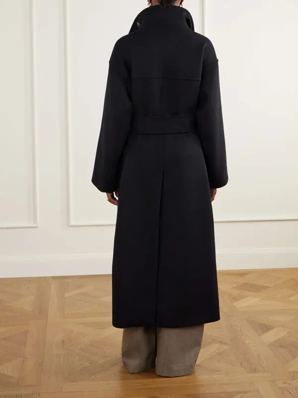 JOSEPH Fiore Belted Virgin Wool-blend Coat