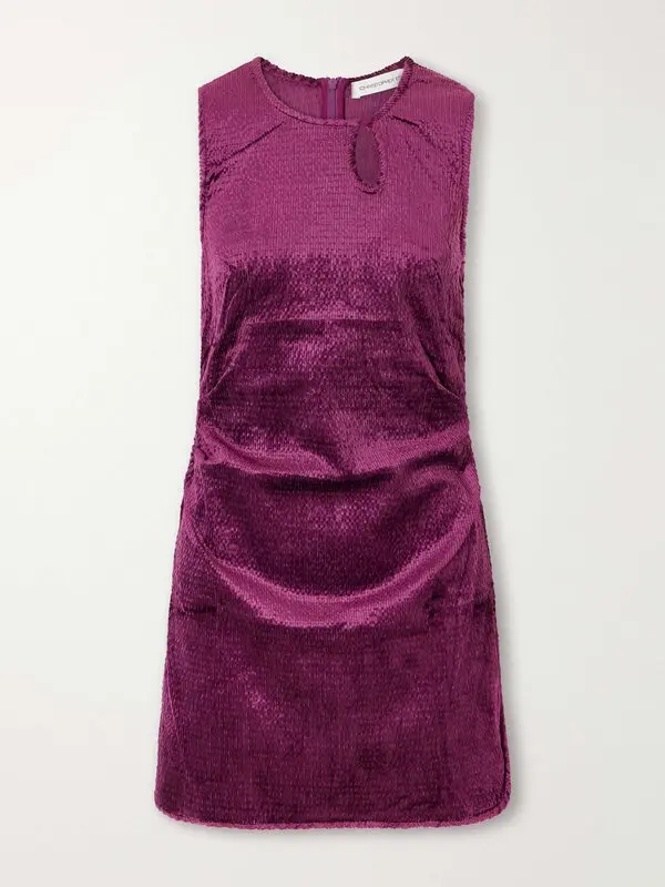 Christopher Esber Loophole Cotton-blend Corduroy Mini Dress