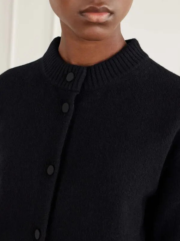 RÓHE Calf Hair-trimmed Wool-blend Cardigan