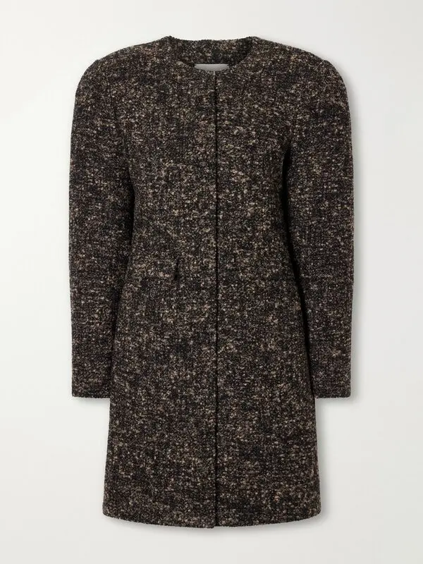 Magda Butrym Wool-bouclé Mini Dress - Brown