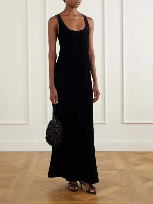 RÓHE Velvet Maxi Dress