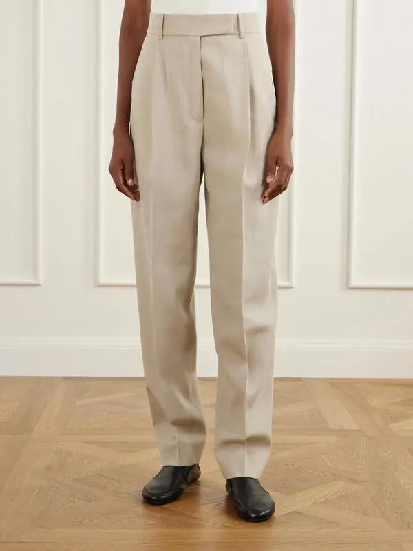 RÓHE Daria Wool-blend Tapered Pants