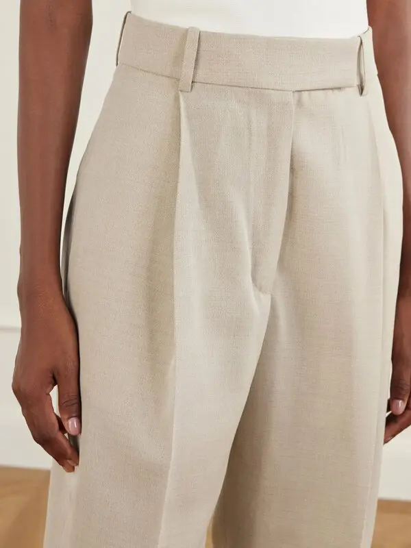 RÓHE Daria Wool-blend Tapered Pants