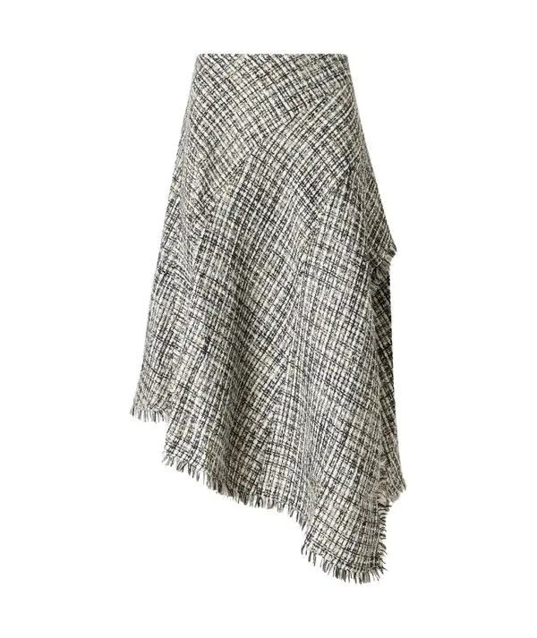 Proenza Schouler White Label Layne Tweed Midi Skirt - Gray