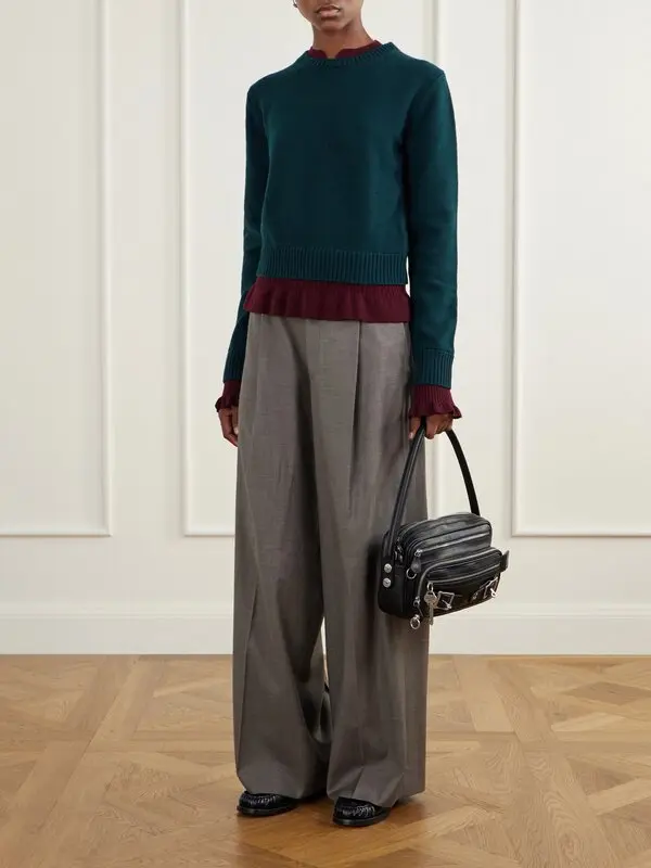 Acne Studios Camero Party Buckle-detailed Leather Shoulder Bag
