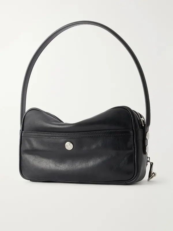 Acne Studios Camero Party Buckle-detailed Leather Shoulder Bag