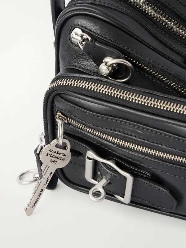 Acne Studios Camero Party Buckle-detailed Leather Shoulder Bag
