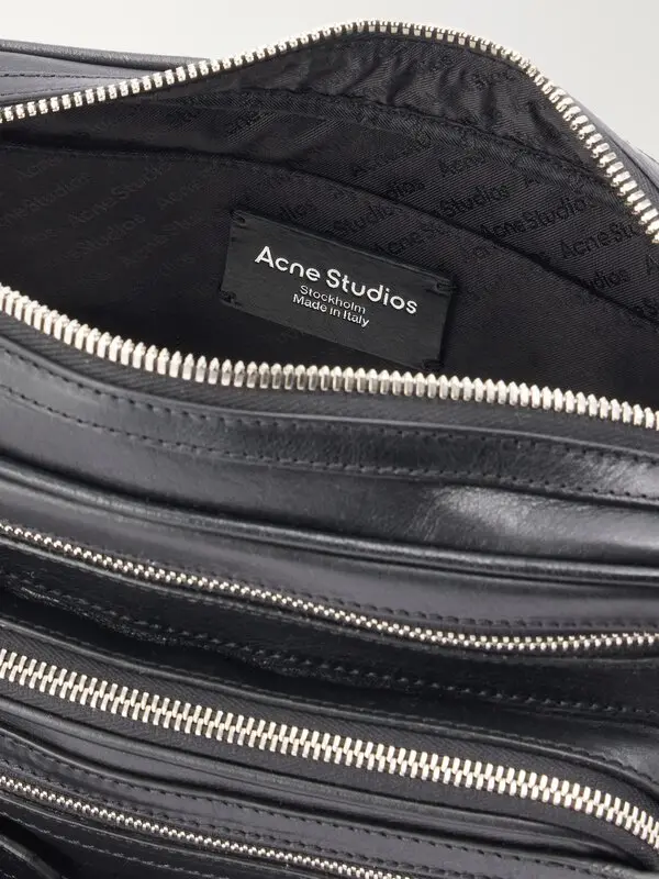 Acne Studios Camero Party Buckle-detailed Leather Shoulder Bag