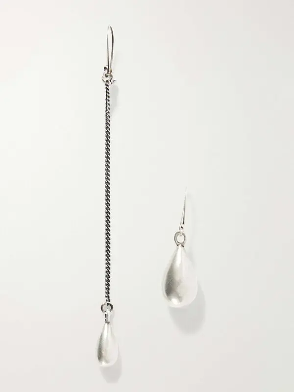 ANN DEMEULEMEESTER Judith Chain-embellished Drop Earrings - Silver