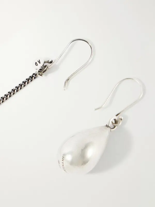 ANN DEMEULEMEESTER Judith Chain-embellished Drop Earrings - Silver