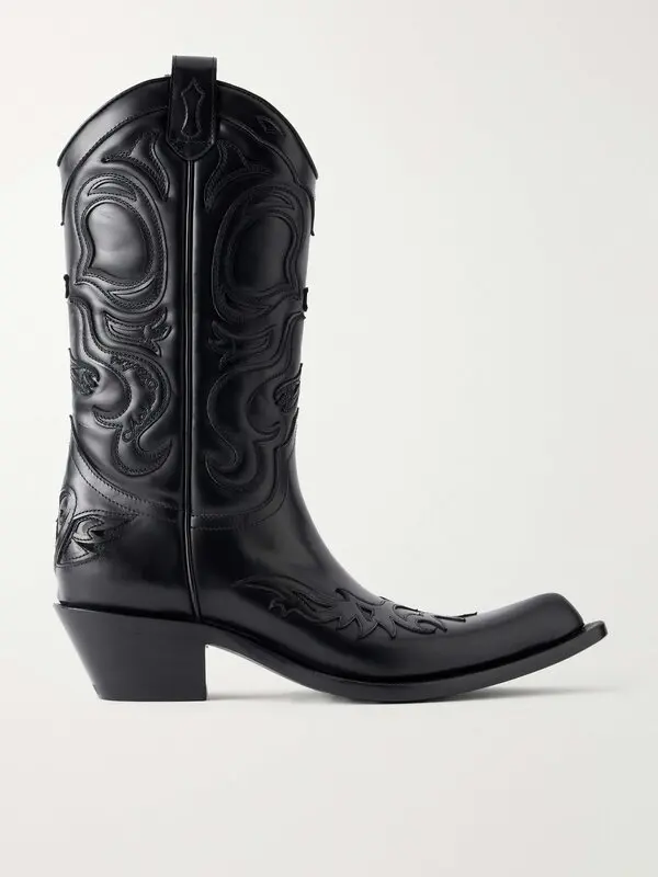 Acne Studios Leather Ankle Boots - Black