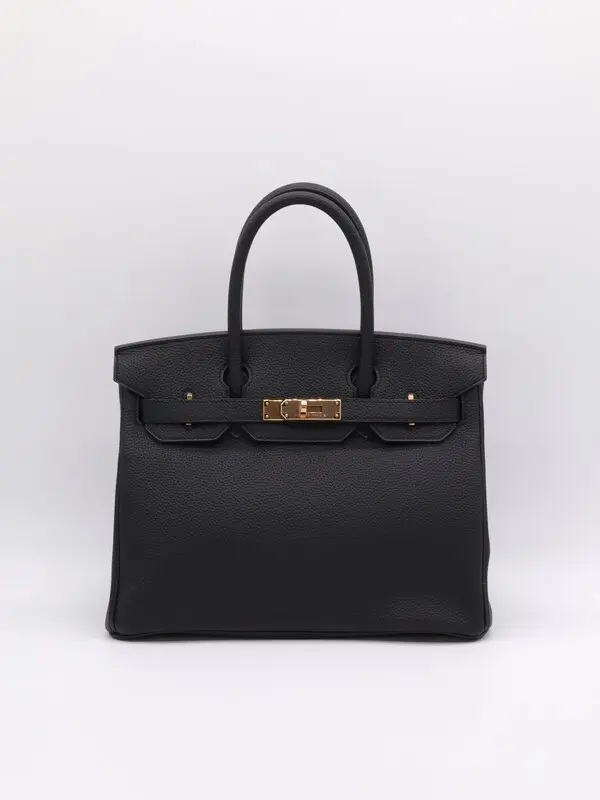 Hermès Birkin Togo Rose Gold Hardware - Black