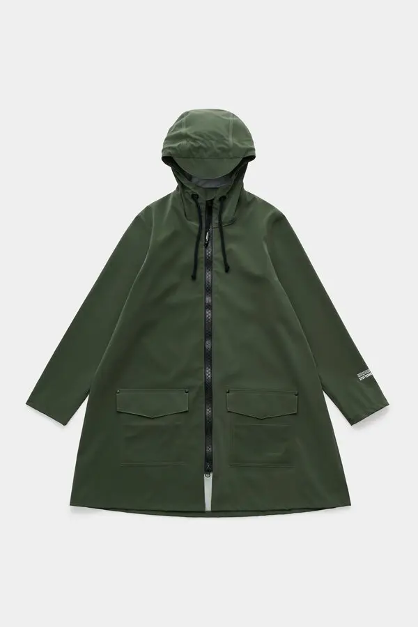 Stutterheim Mosebacke Patch Raincoat - Green
