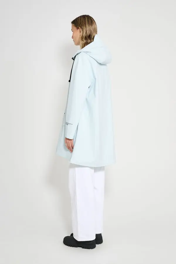 Stutterheim Mosebacke Patch Raincoat - Frost Grey