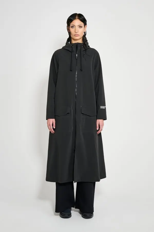 Stutterheim Mosebacke Long Patch Raincoat