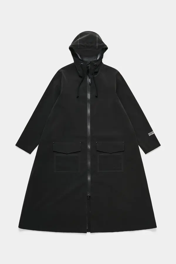 Stutterheim Mosebacke Long Patch Raincoat