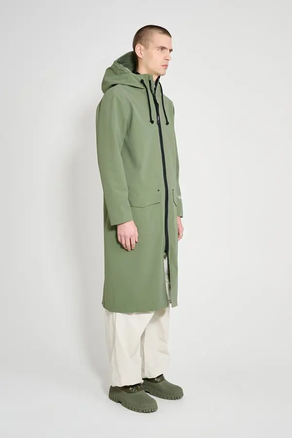 Stutterheim Stockholm Long Patch Raincoat