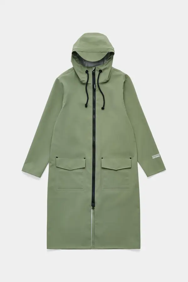 Stutterheim Stockholm Long Patch Raincoat