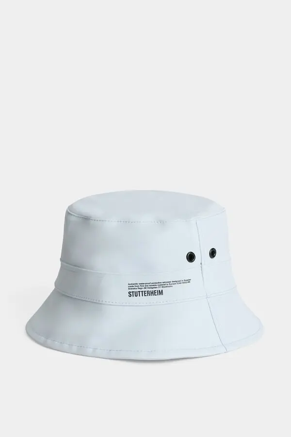 Stutterheim Beckholmen Matte Bucket Hat - Frost Grey
