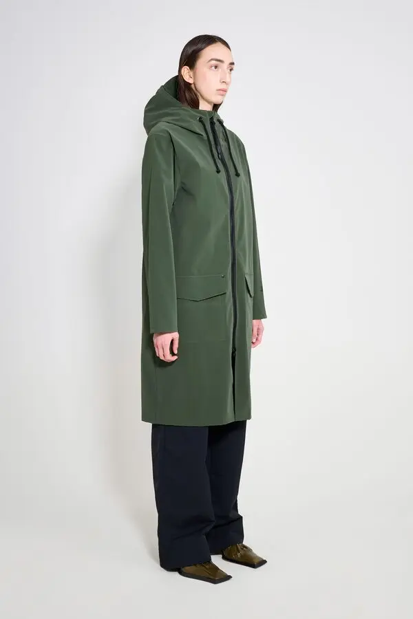 Stutterheim Stockholm Long Patch Raincoat