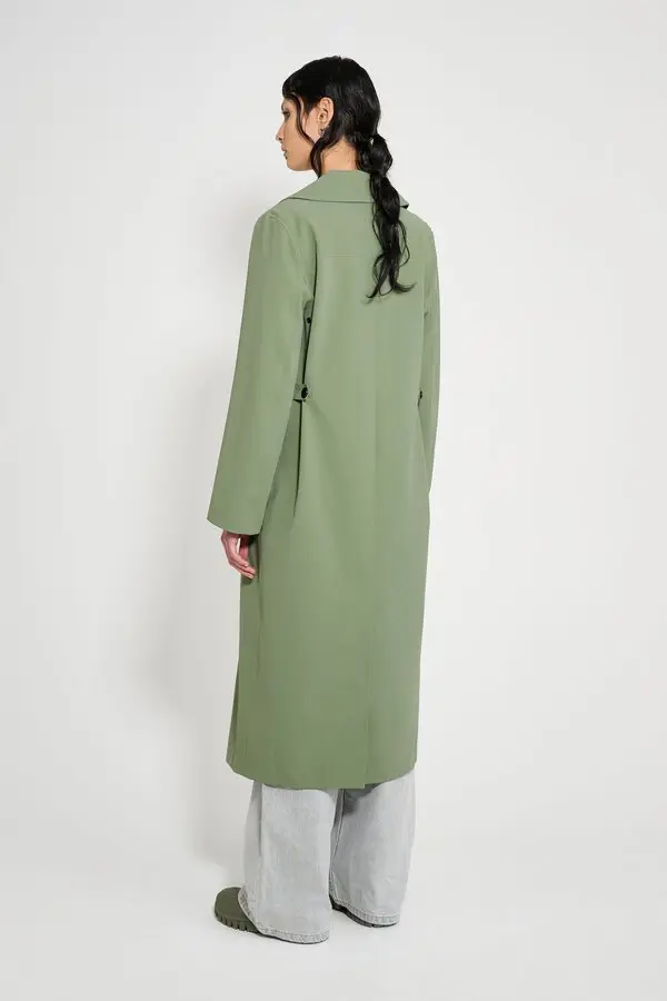 Stutterheim Wayfair Trench Coat - Dry Green