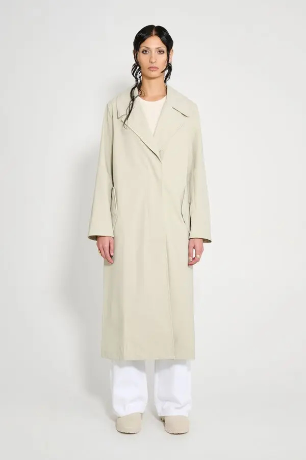 Stutterheim Wayfair Trench Coat - Pelican