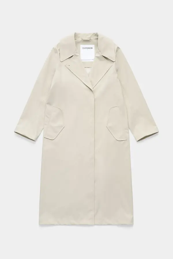 Stutterheim Wayfair Trench Coat - Pelican