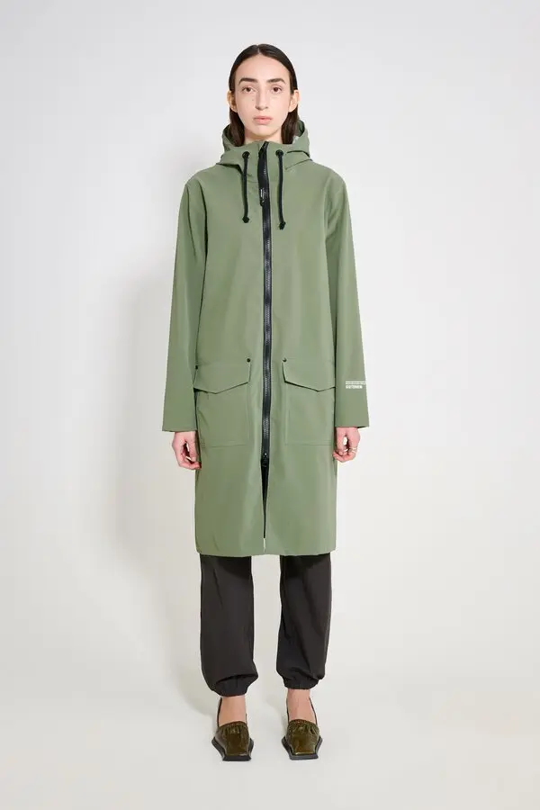 Stutterheim Stockholm Long Patch Raincoat