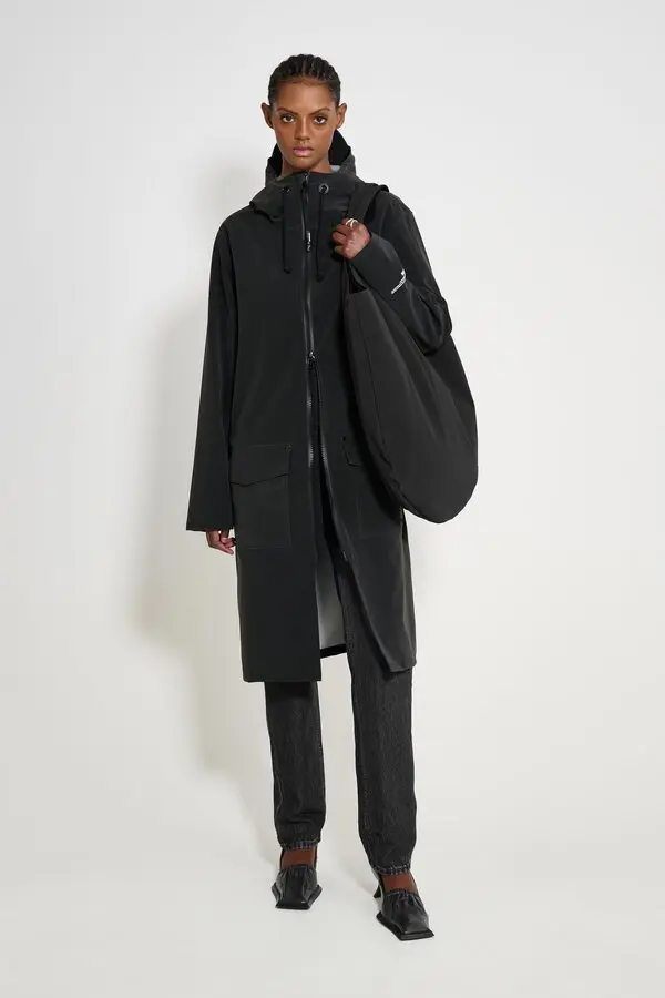 Stutterheim Stockholm Long Patch Raincoat