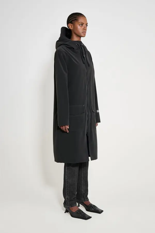 Stutterheim Stockholm Long Patch Raincoat