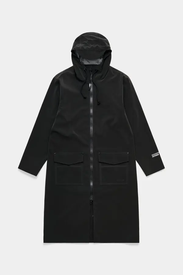 Stutterheim Stockholm Long Patch Raincoat