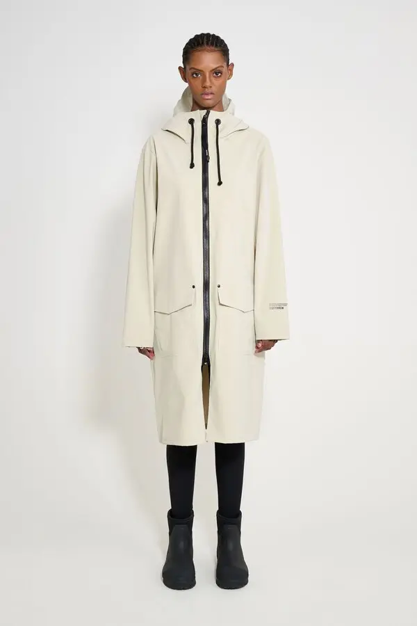Stutterheim Stockholm Long Patch Raincoat