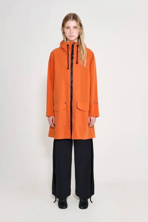 Stutterheim Mosebacke Patch Raincoat - Pumpkin