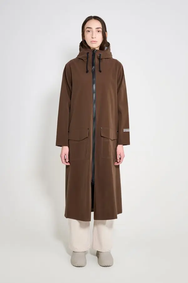 Stutterheim Mosebacke Long Patch Raincoat