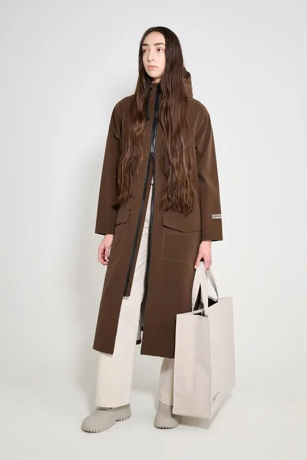 Stutterheim Mosebacke Long Patch Raincoat