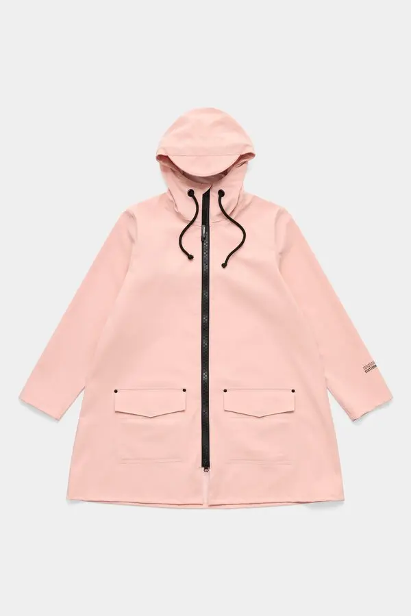 Stutterheim Mosebacke Patch Raincoat - Pale Pink