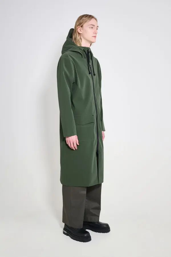 Stutterheim Stockholm Long Patch Raincoat