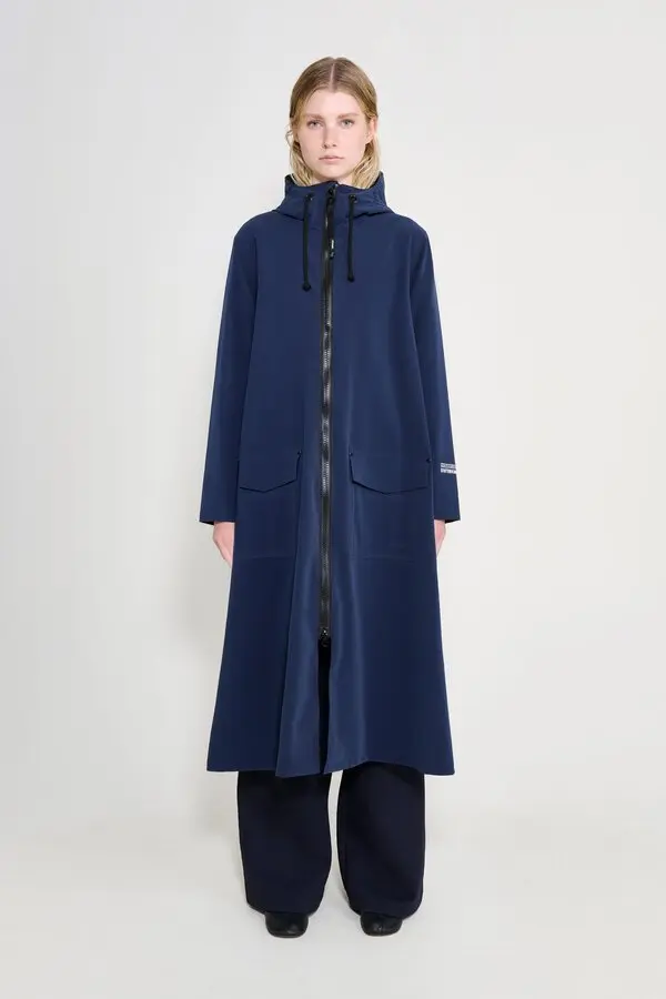 Stutterheim Mosebacke Long Patch Raincoat