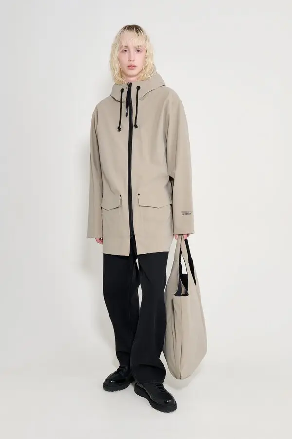 Stutterheim Stockholm Patch Raincoat - Potato