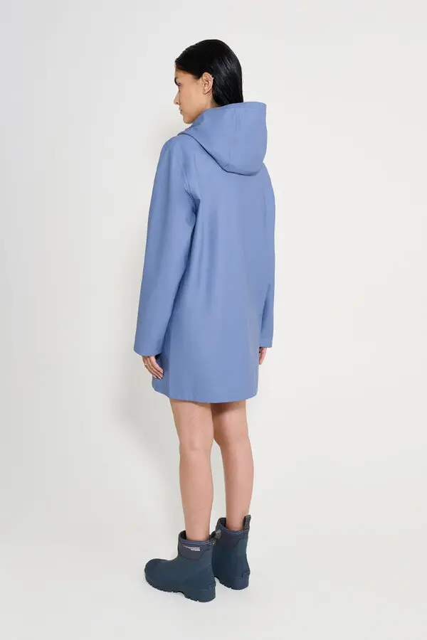 Stutterheim Stockholm Lightweight Raincoat - Ash Blue