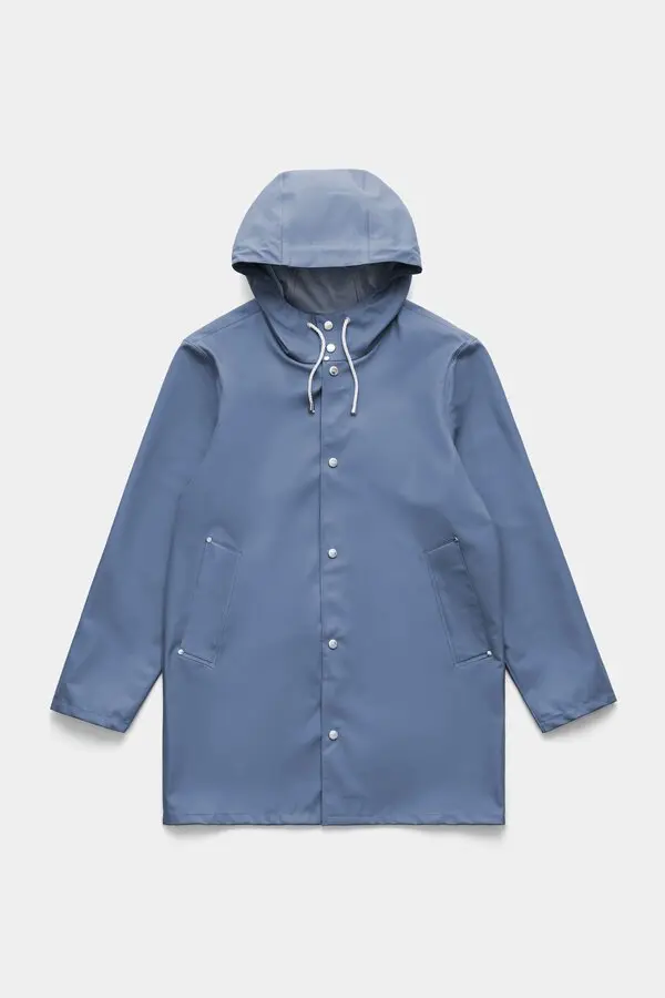 Stutterheim Stockholm Lightweight Raincoat - Ash Blue
