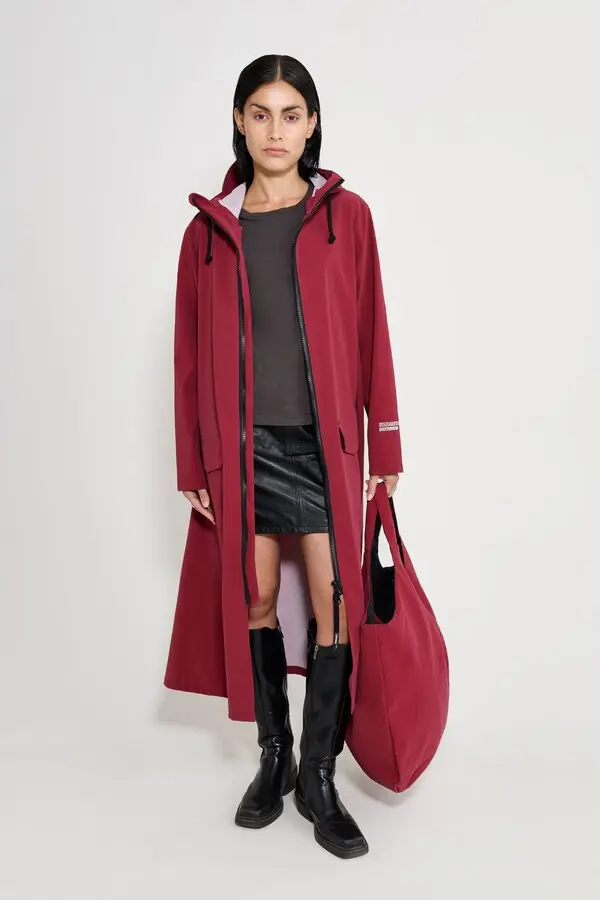 Stutterheim Stockholm Long Patch Raincoat